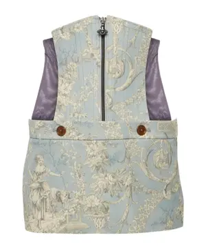 VIVIENNE WESTWOOD Foam Corset Cotton Miniskirt - Gray