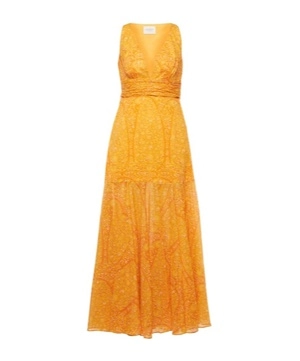 Giambattista Valli Printed Cotton Maxi Dress - Orange