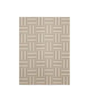 Loro Piana Woven Stripe Intarsia Plaid - Taupe/beige