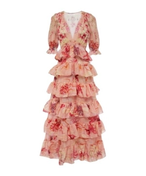 Camilla Embellished Floral Cotton And Silk Maxi Dress - No