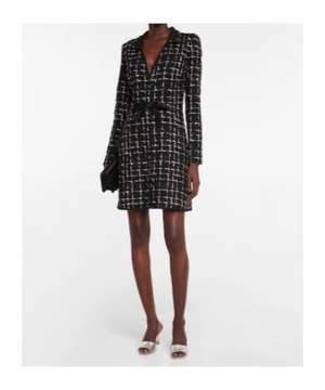 Giambattista Valli Tweed Mini Dress With Bow Detail