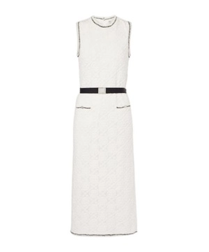 Tory Burch Belted Cotton Midi Dress - White