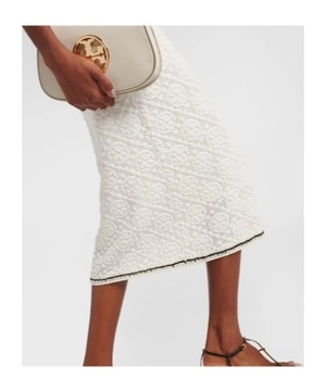 Tory Burch Belted Cotton Midi Dress
