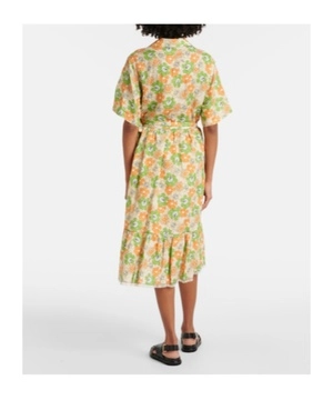 Marni Floral Linen Midi Skirt
