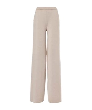 Ralph Lauren Wool Wide-leg Pants - Nude