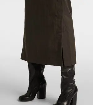 LEMAIRE Cotton-blend Midi Skirt
