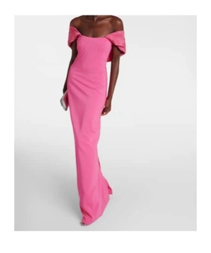 Oscar De La Renta Off-shoulder Cady Gown