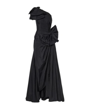 Elie Saab Bow-decorated One-shoulder Dress - Black