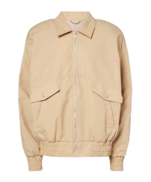 Magda Butrym Oversized Cotton-blend Bomber Jacket - Nude