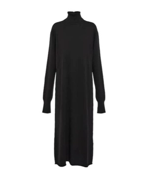 JIL SANDER Cashmere Midi Dress - Black