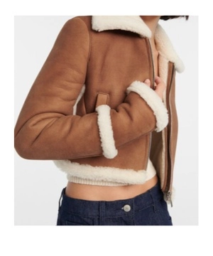 Magda Butrym Shearling-lined Suede Jacket