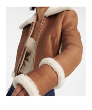 Magda Butrym Shearling-lined Suede Jacket