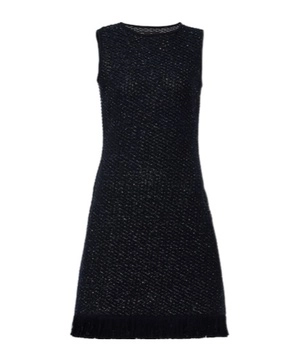 Oscar De La Renta Tweed Mini Dress - Black