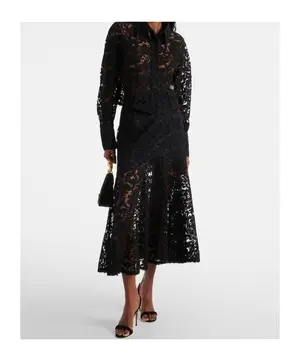 PATOU Cropped Lace Shirt