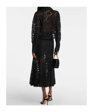 PATOU Cropped Lace Shirt