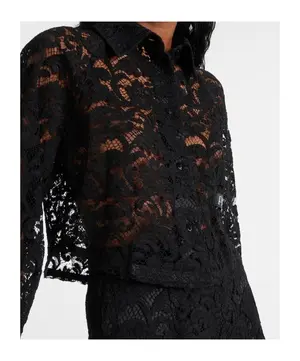 PATOU Cropped Lace Shirt