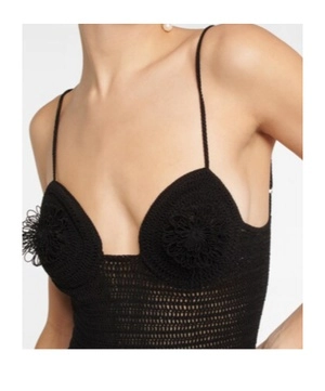 Magda Butrym Crochet Bustier Jumpsuit