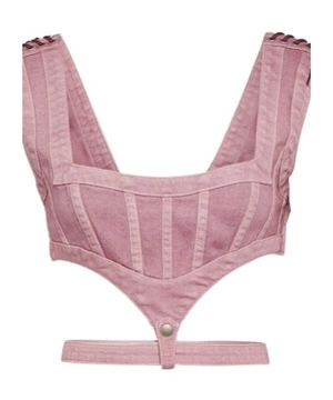 JEAN PAUL GAULTIER Strapless Vest - Pink