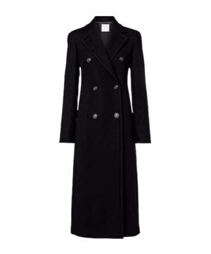 Sportmax Solid Virgin Wool Coat - Black