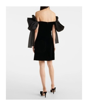 Carolina Herrera Off-shoulder Minidress With Bow-tie Sleeves