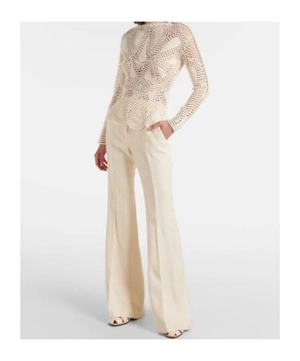 Gabriela Hearst Caps Crochet Wool And Cashmere Top