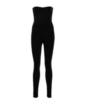 Alex Perry Velvet Jumpsuit - Black