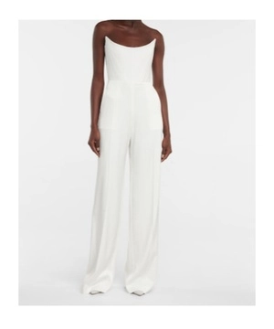 Alex Perry Slaine Satin-crêpe Jumpsuit