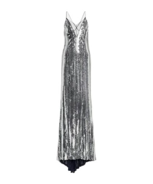 Galvan Kate Tulle-paneled Sequined Gown - Gray