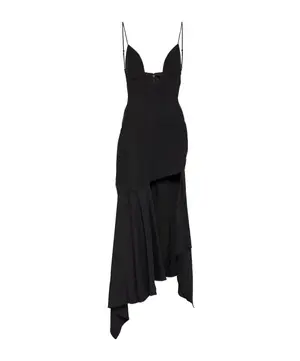 MUGLER Sewn Off-the-shoulder Dress - Black