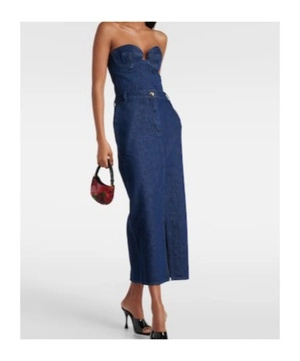 Magda Butrym Low-rise Denim Maxi Skirt