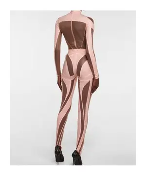 MUGLER Paneled Stirrup Leggings