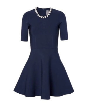 Monique Lhuillier Embellished Minidress - Black