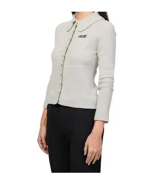 Chloé Cardigan With Logo On Chest