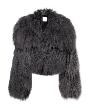 Attico Shearling Jacket - Black