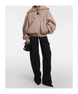 Attico Bomber Wool Gabardine Jacket