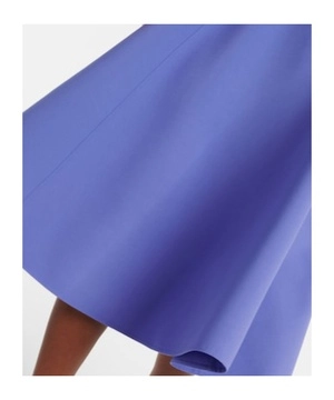 Oscar De La Renta Puff-sleeve Wool-blend Midi Dress