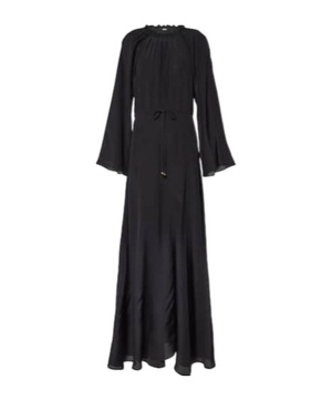 Dodo Bar Or Silk Gown - Black