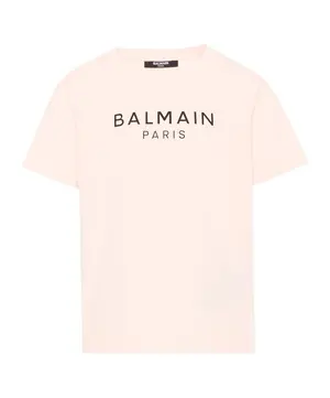Balmain Crew Neck Short-sleeved T-shirt - White