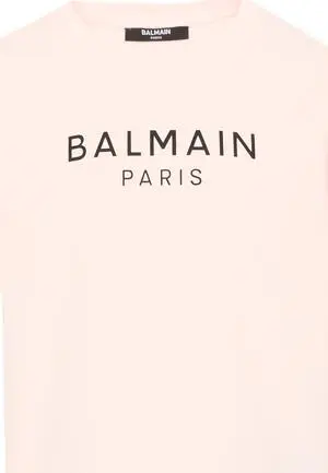 Balmain Crew Neck Short-sleeved T-shirt With Letter Details