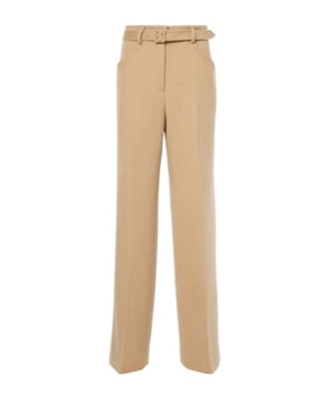 Gabriela Hearst Norman Cashmere Straight Pants - Nude
