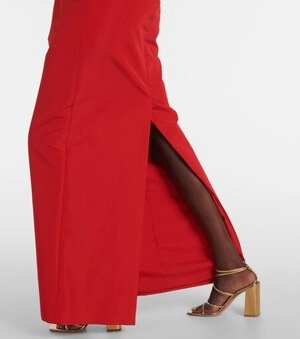 Carolina Herrera Silk Faille Gown With Bow Detail