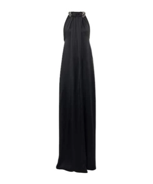 Stella McCartney Embroidered Halterneck Gown - Black