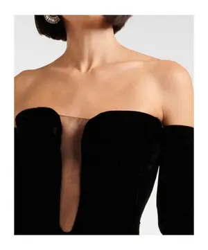 Nina Ricci Off-shoulder Corset Dress