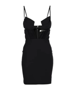 NENSI DOJAKA Crepe Mini Dress - Black