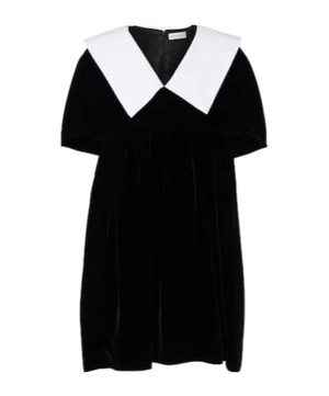 Nina Ricci Velvet Minidress - Black