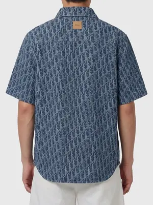 Dior Oblique Pattern Short-sleeve Shirt