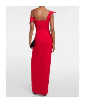 Roland Mouret Asymmetrical Wool And Silk Gown