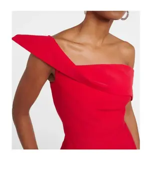 Roland Mouret Asymmetrical Wool And Silk Gown