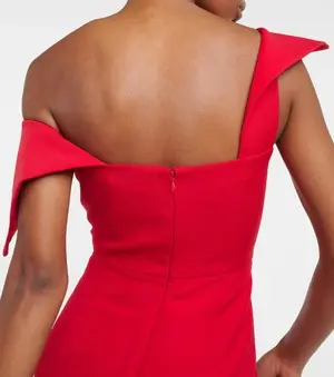 Roland Mouret Asymmetrical Wool And Silk Gown