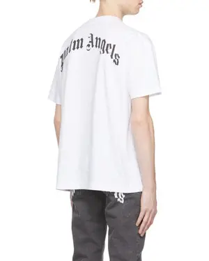 Palm Angels Crocodile-print Cotton T-shirt